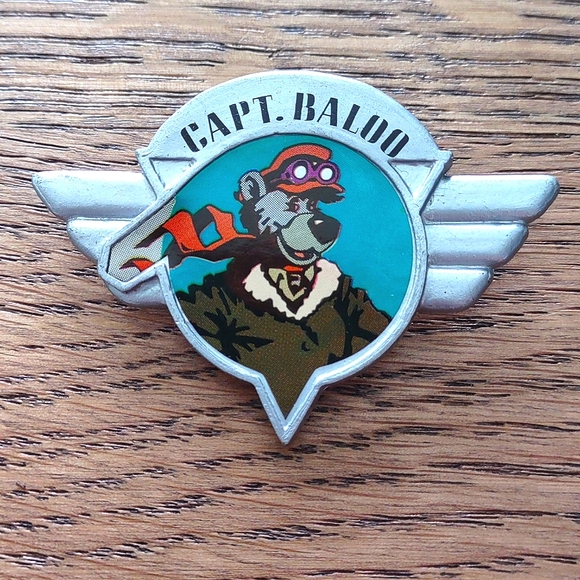 Disney | Accessories | Talespin Flight Wings Pin Captain Baloo | Poshmark